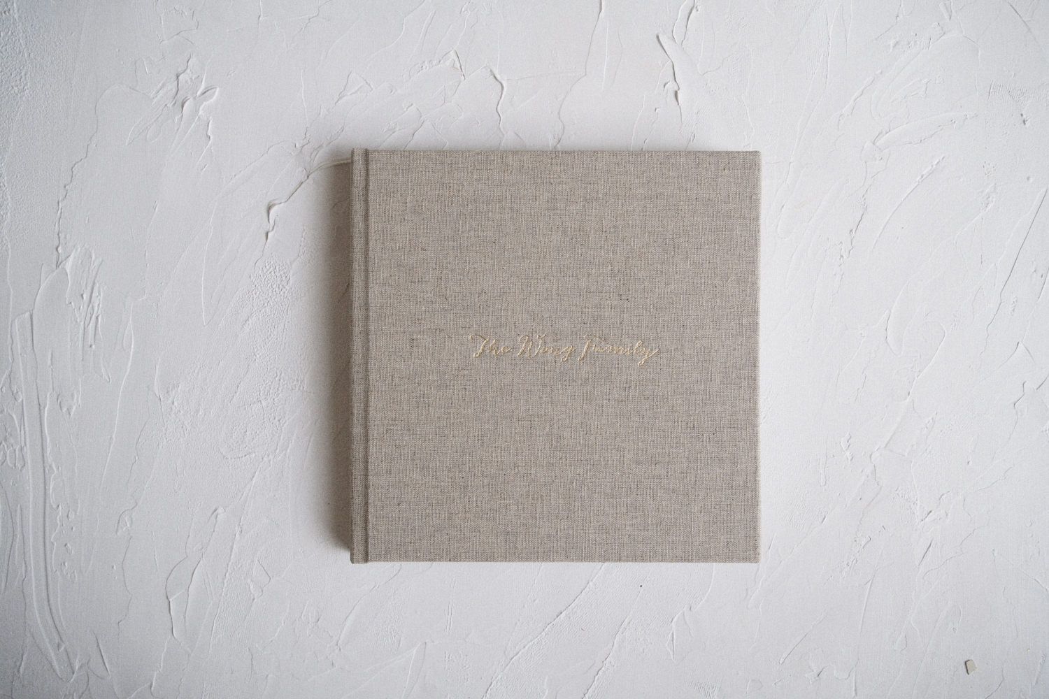 10"x10" Toasted Marshmallow with Gold Emboss Family Album | visionart