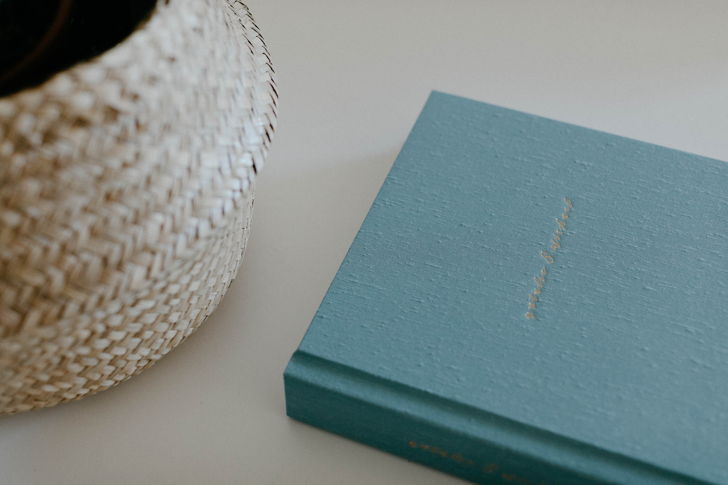 10x10 Asahi Turquoise Blue - Gold Deboss | visionart