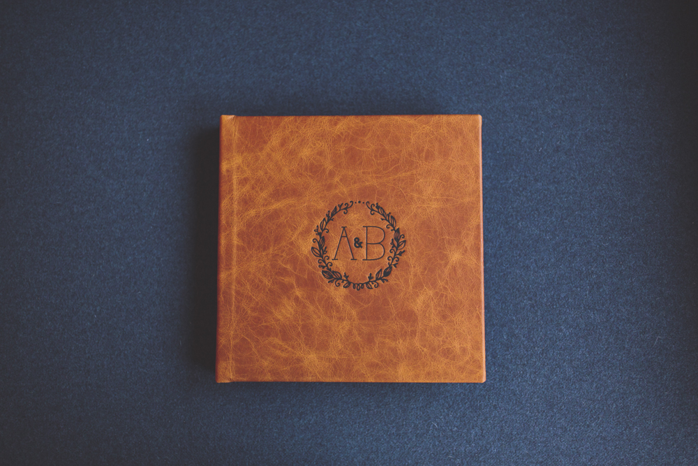 10x10 Rustic Leather Maple Wedding Album and 6x6 Toasted Marshmallow ...