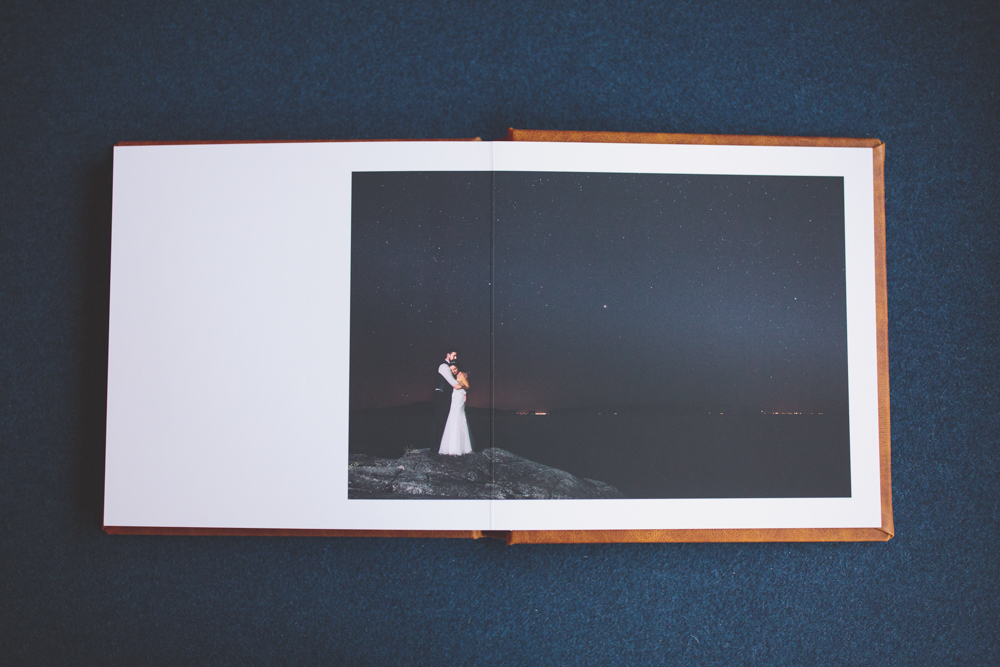 10x10 Rustic Leather Maple Wedding Album and 6x6 Toasted Marshmallow ...