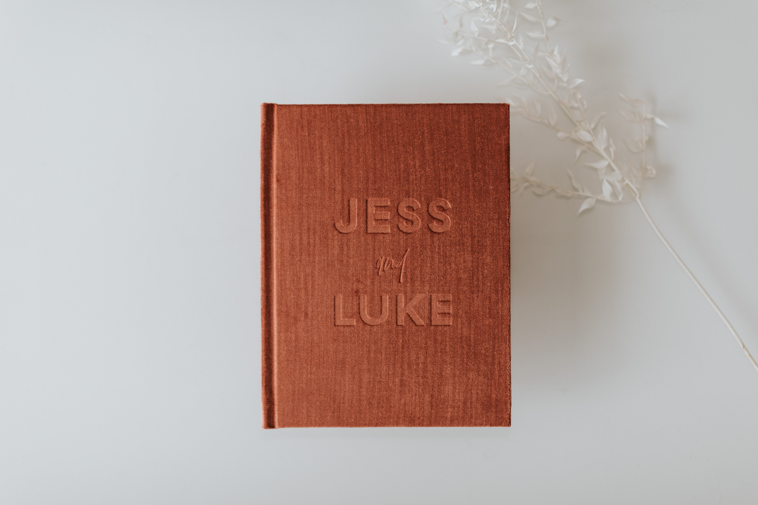 Jess and Luke 8x10" Velvet Fire Opal Portrait Album | visionart
