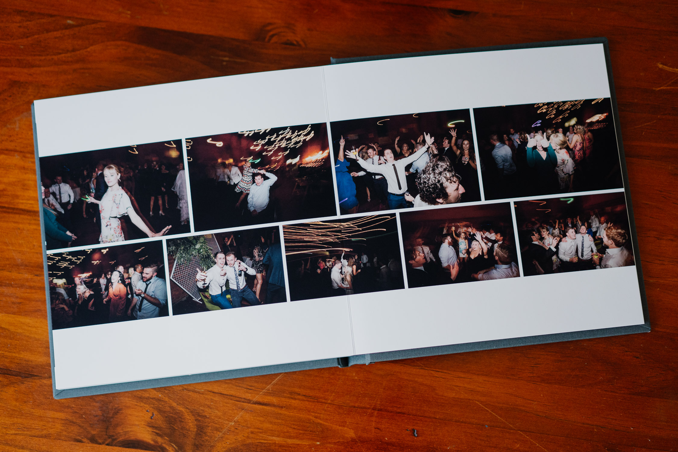 Elephant Ears + White Deboss Wedding Albums | visionart