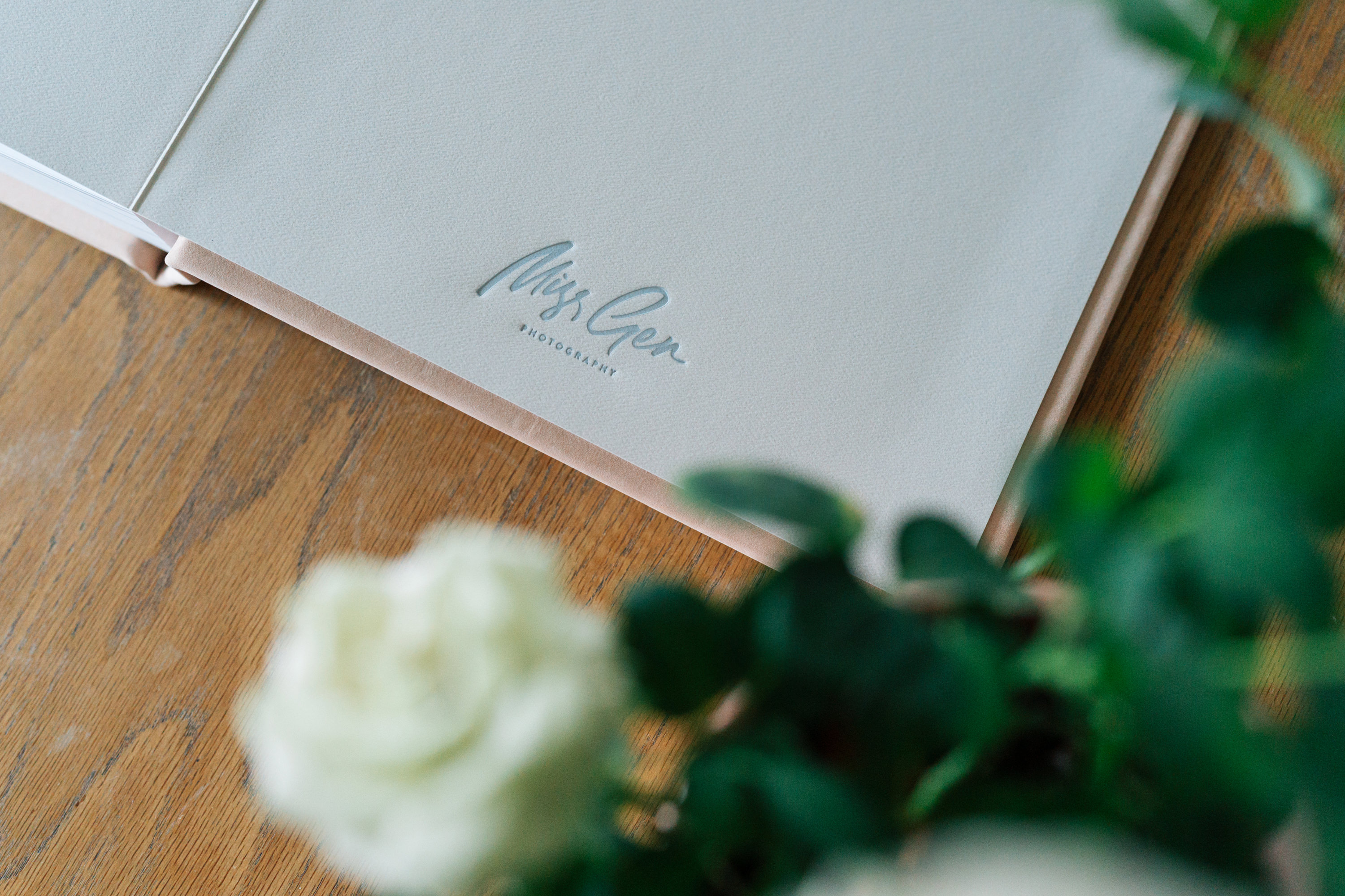 Rose Nubuck Leather with blind deboss | visionart