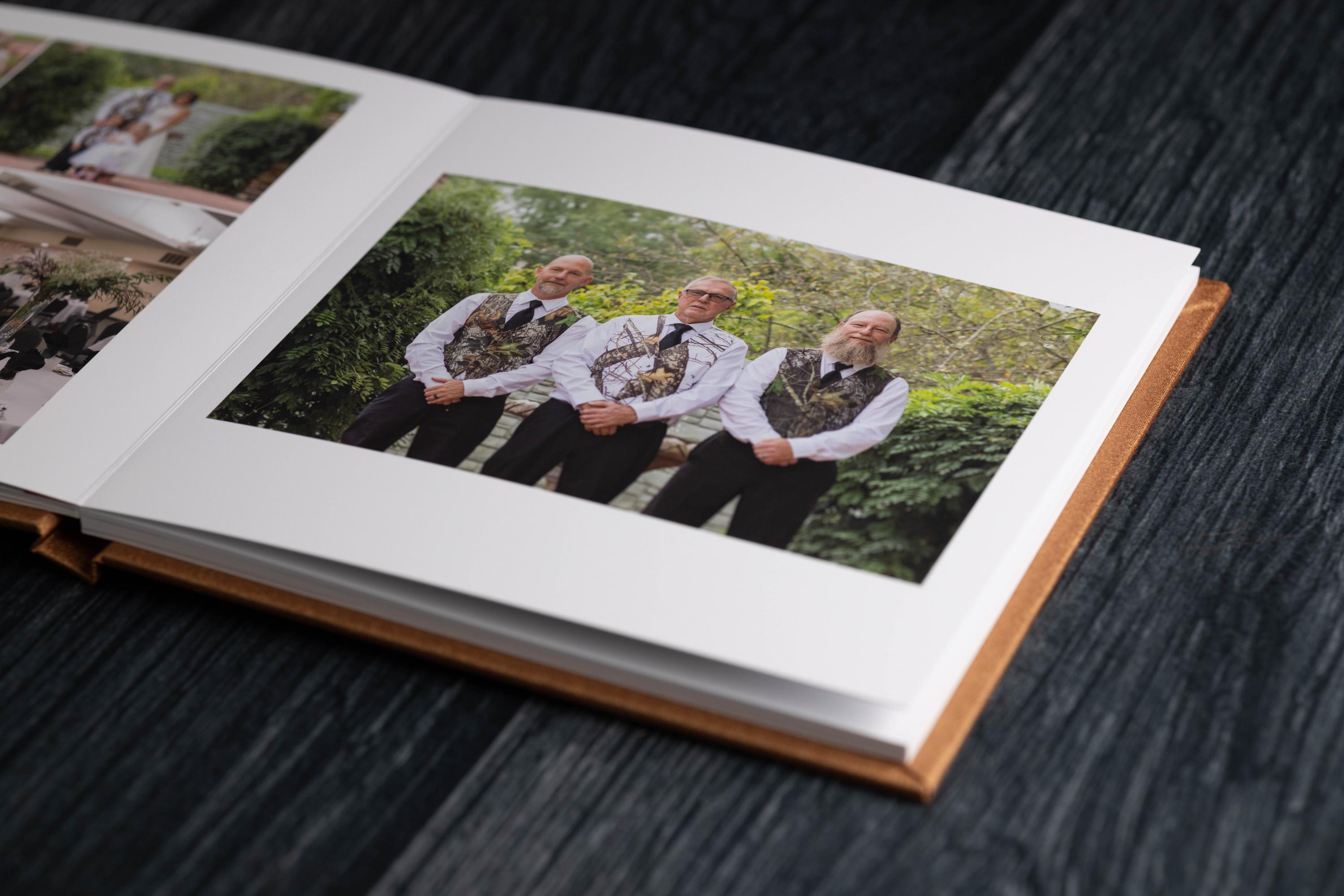 10x10 Copper Sprinkles Book Cloth Album with Custom Debossing | visionart
