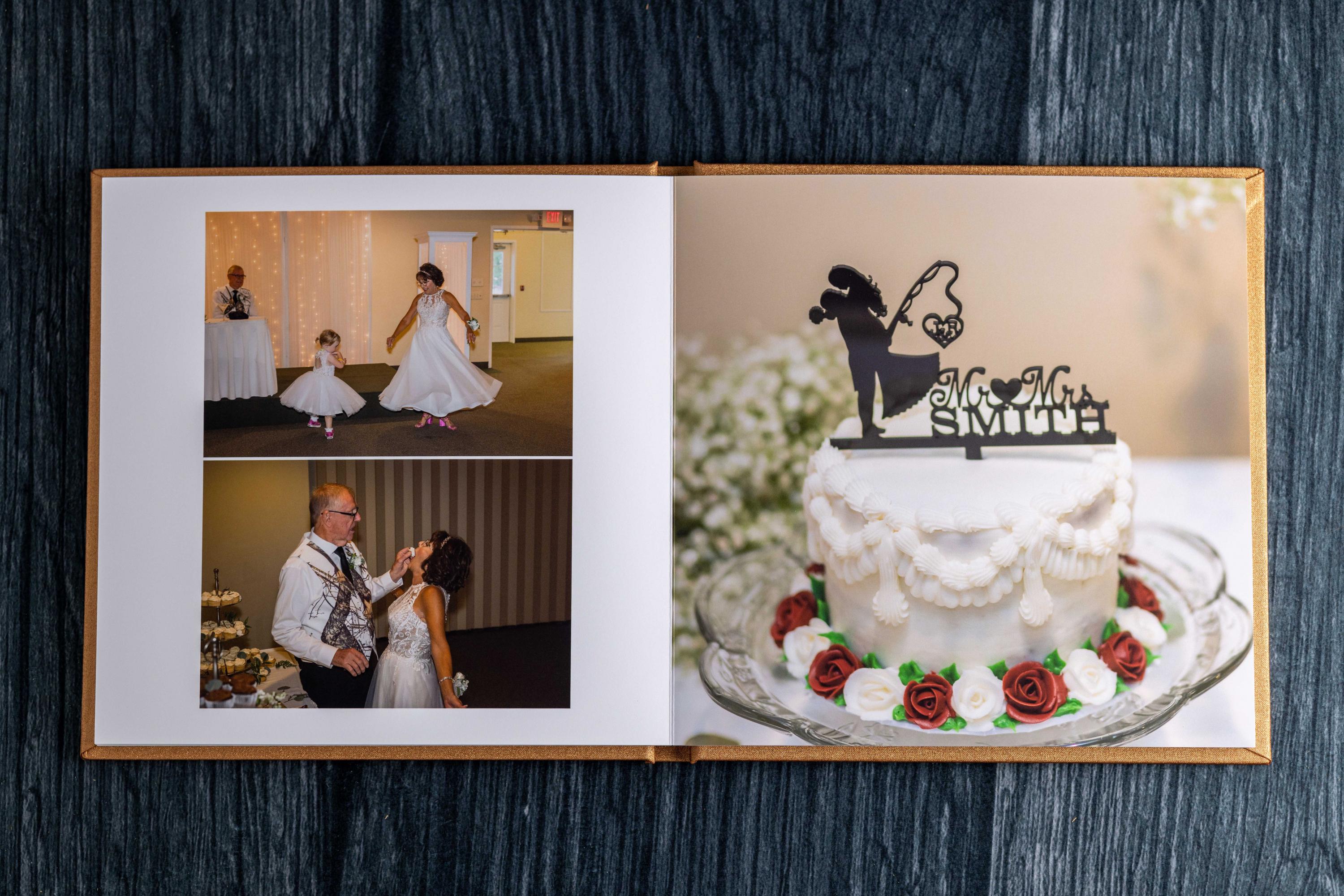 10x10 Copper Sprinkles Book Cloth Album with Custom Debossing | visionart