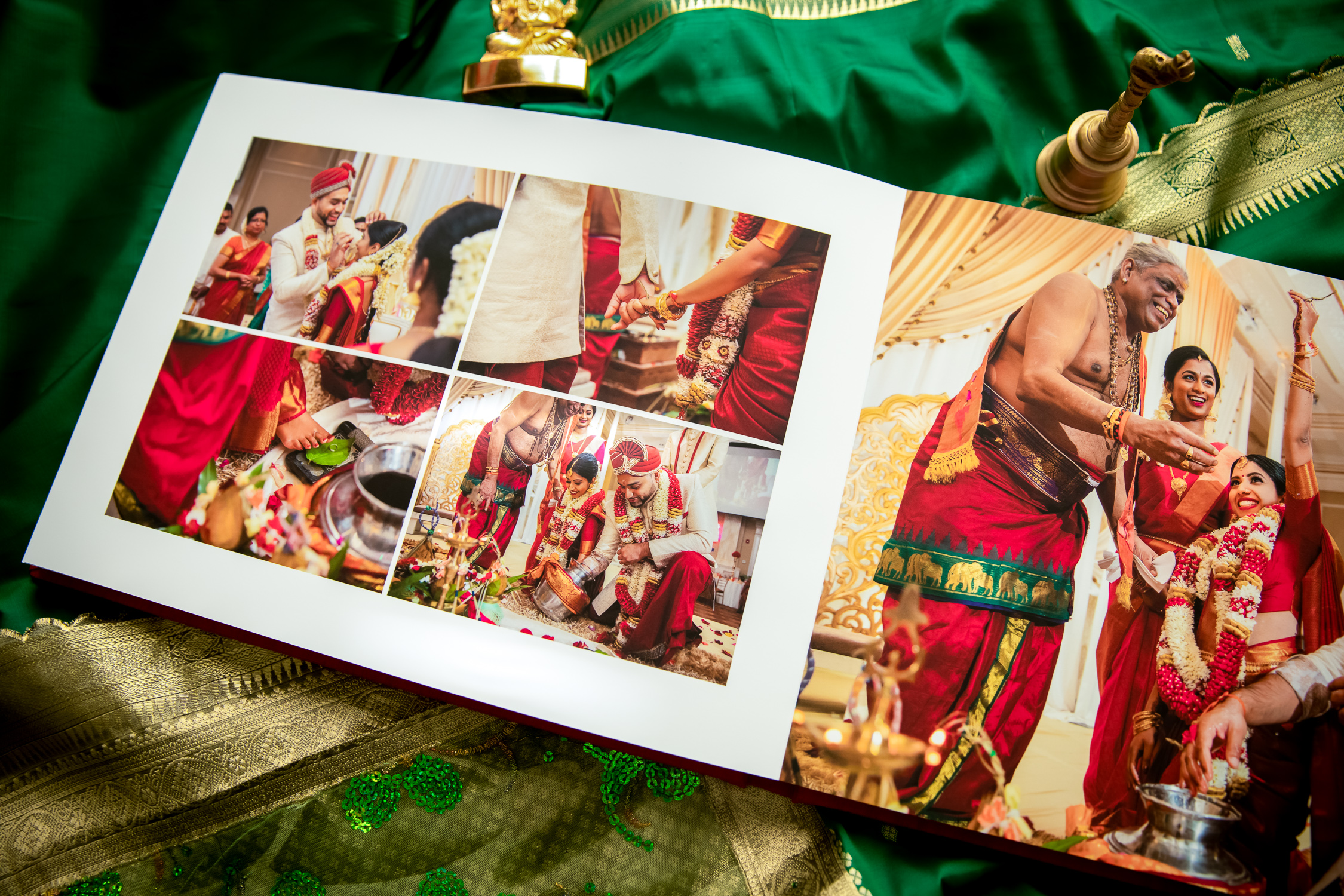 16x12 Horizontal - Canapetta Red Book Cloth - Gold Deboss | visionart