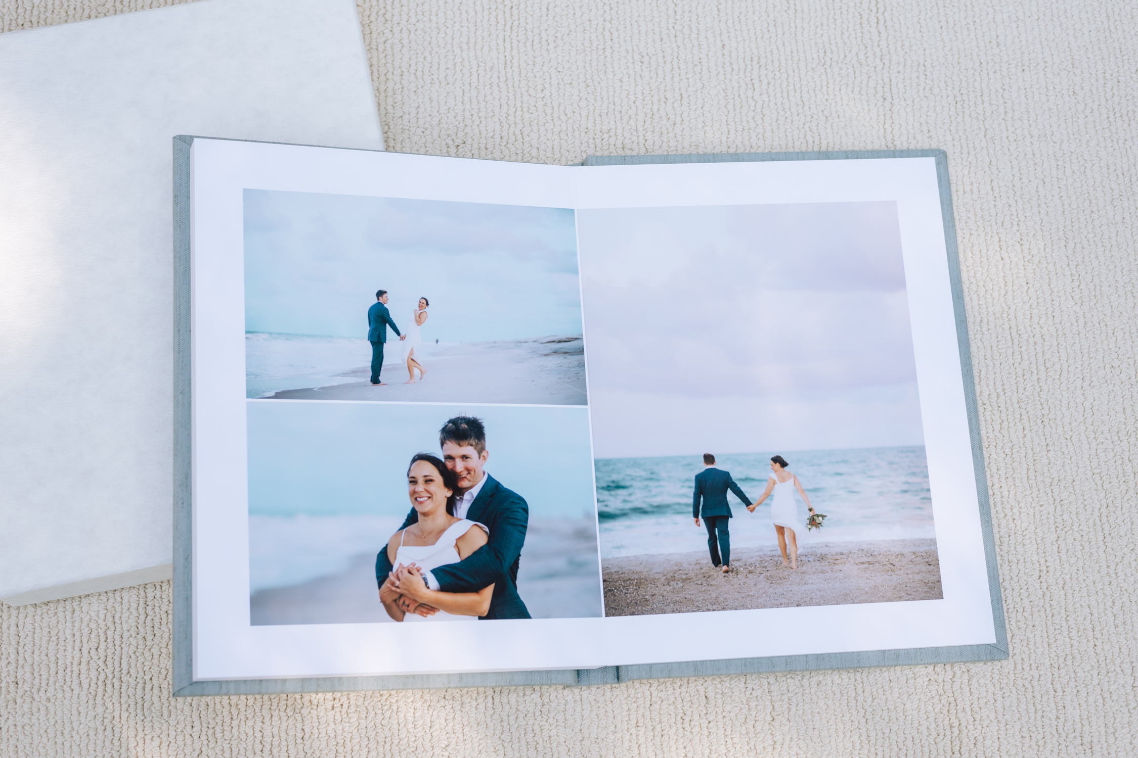 9x12 Book - Asahi Soft Blue Gold & Gold Debossing | visionart