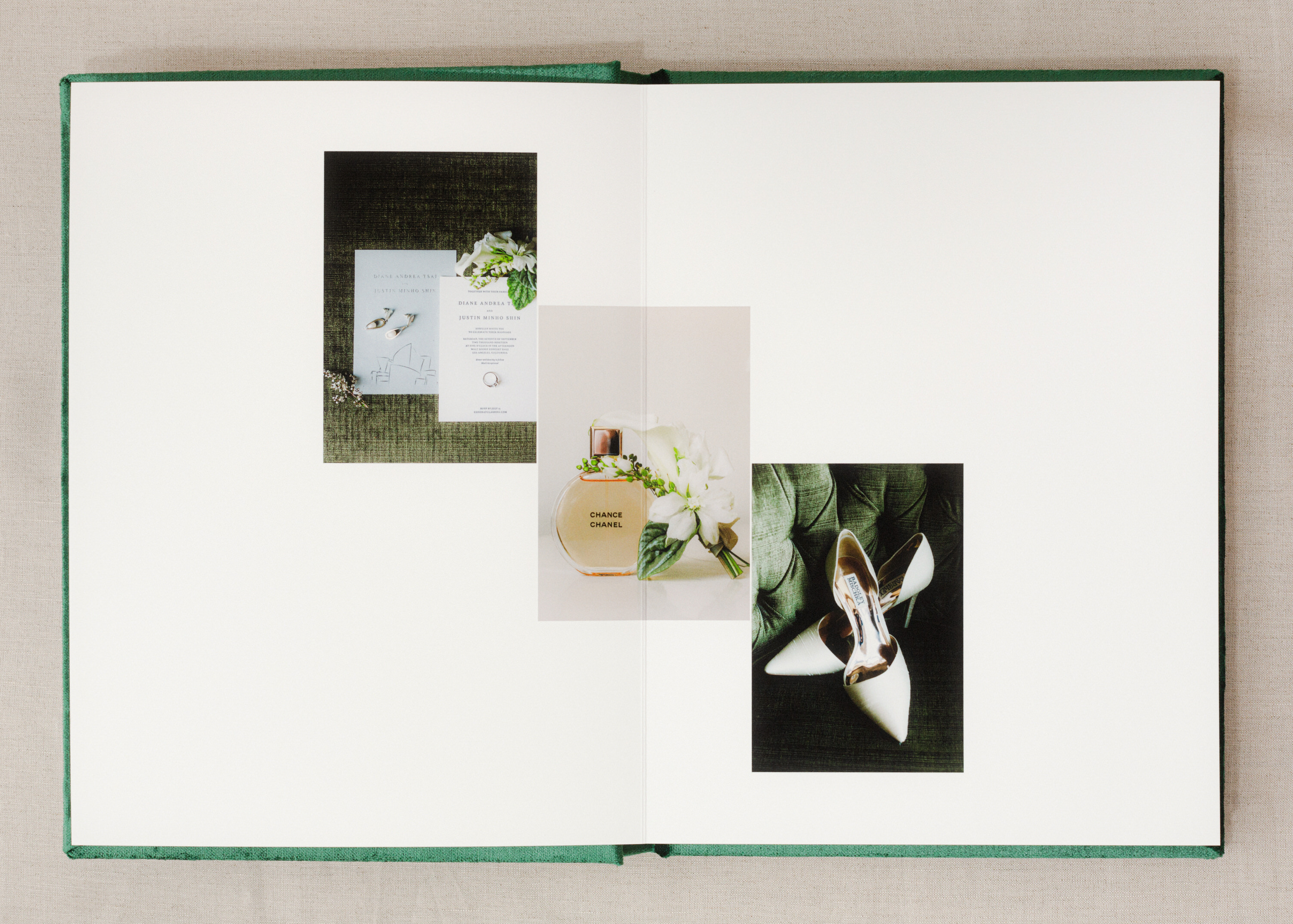 9x12 Velvet Emerald Green with Blind Emboss | visionart