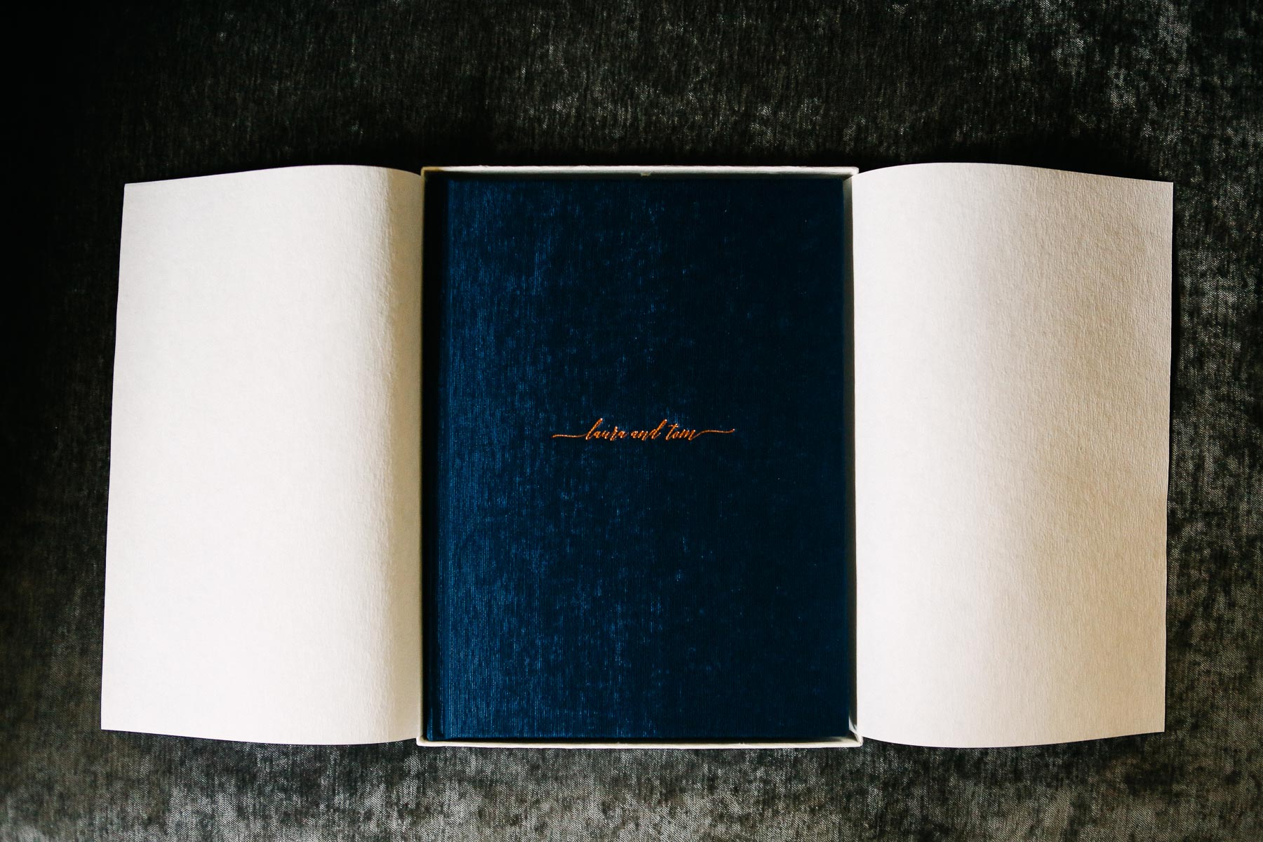 9x12 Asahi Indigo Book with Rose Gold Embossing | visionart