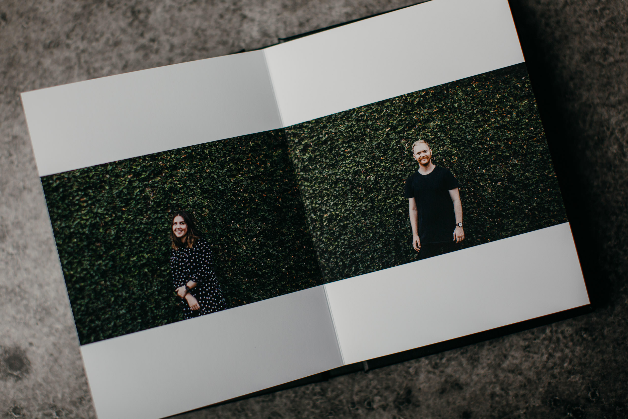 6 x 8" Espresso Black Cafe Leather with Copper Foil | visionart