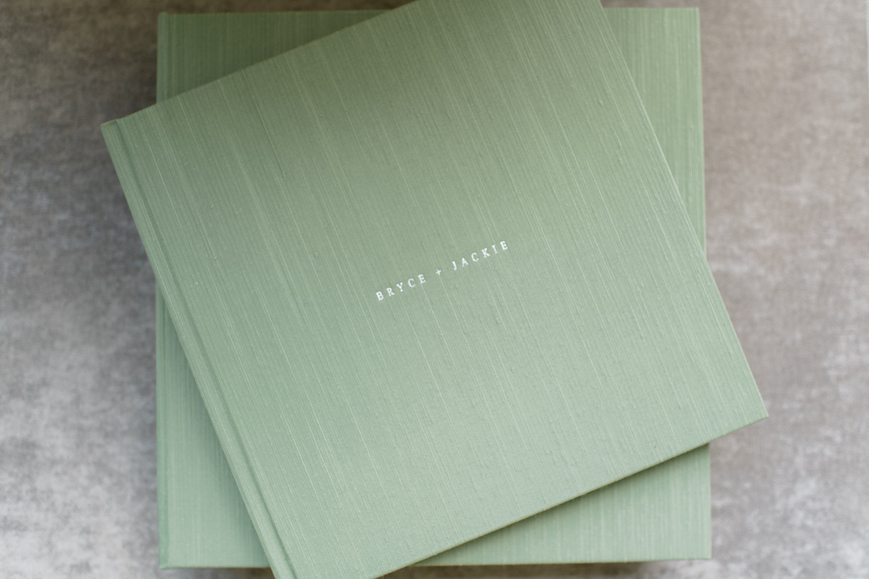 12x12 asahi sage green original fine art with white deboss | visionart