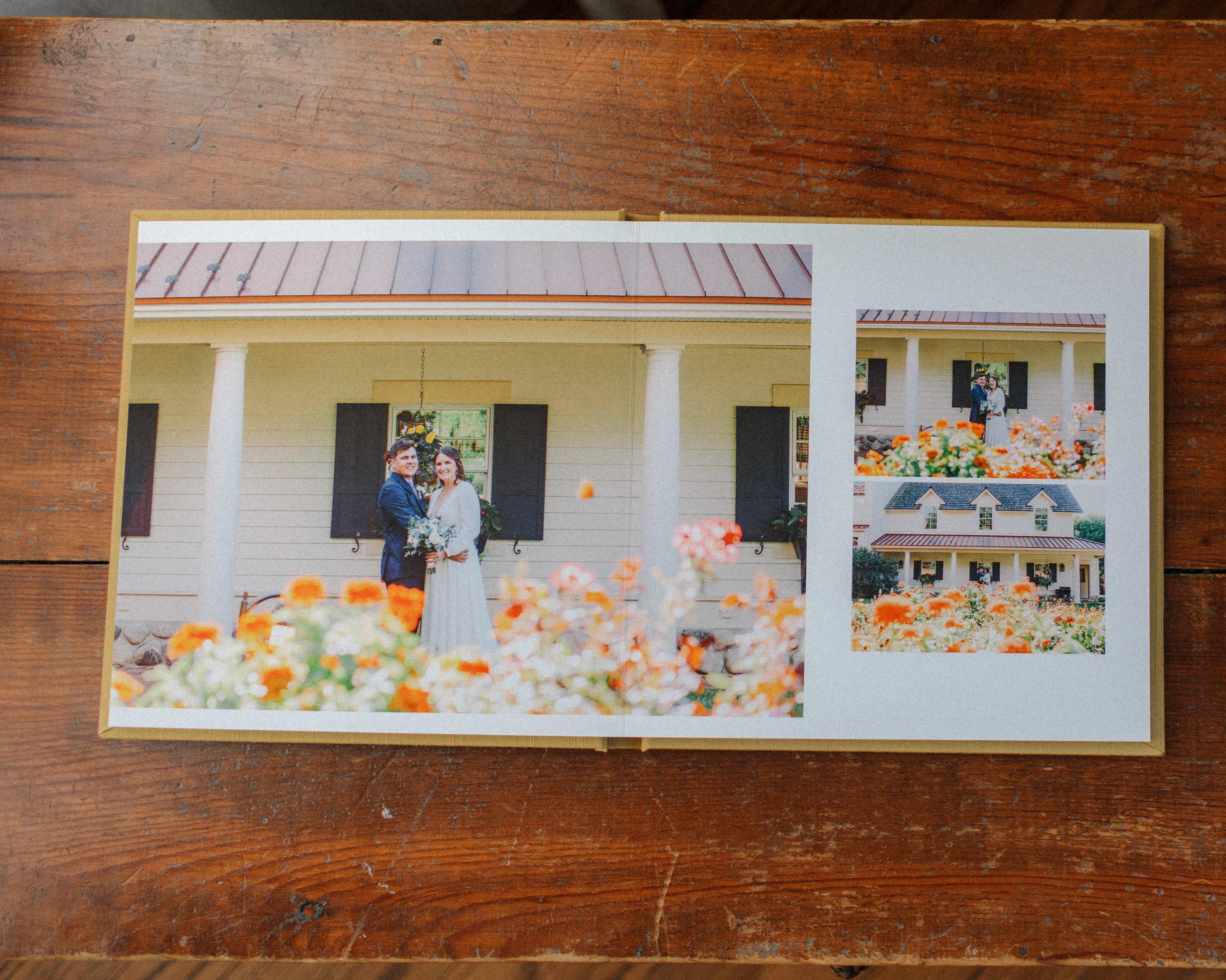 Marigold 10x10 Album with White Stamp | visionart