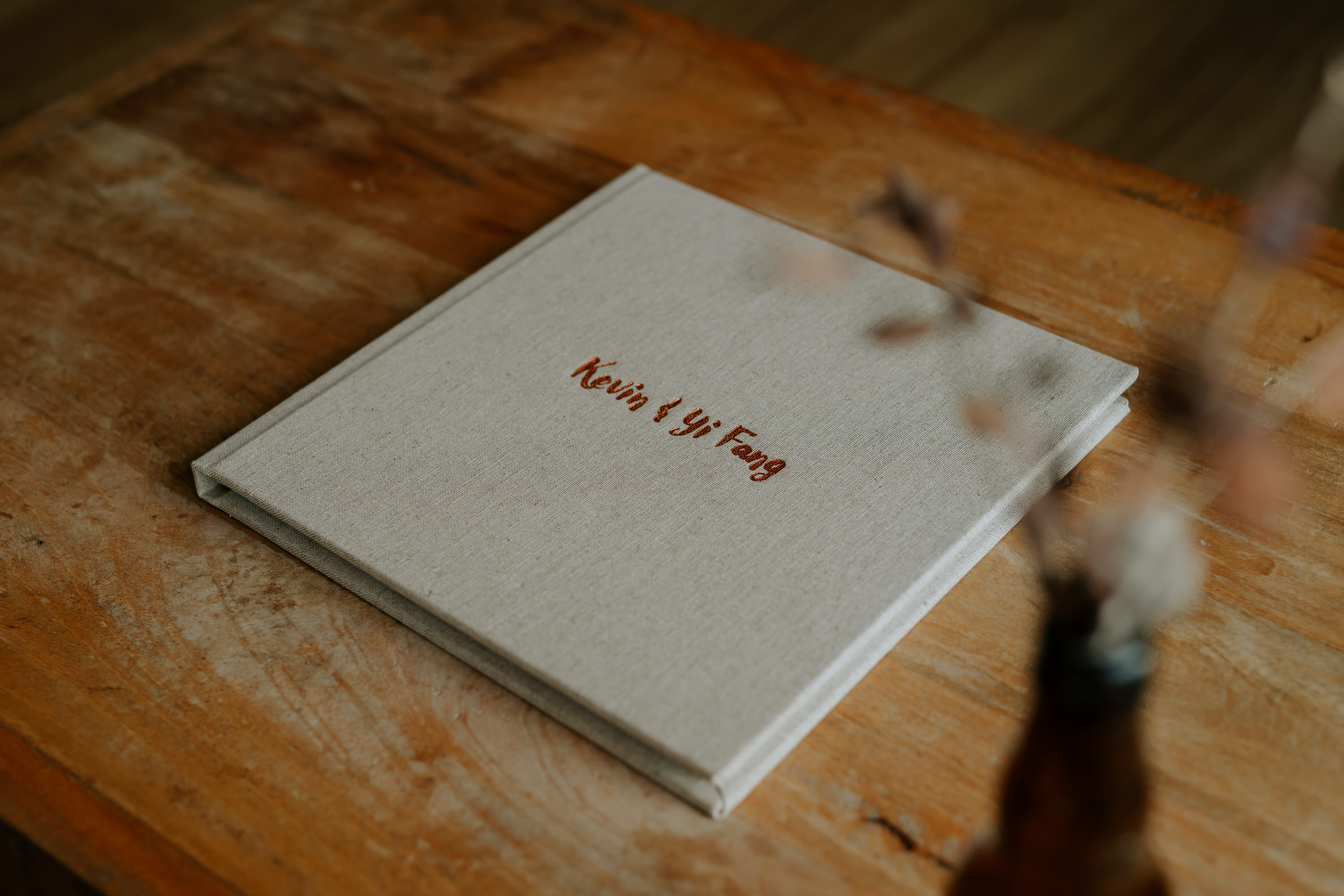 11x11" Original Fine Art Book - Natural Toasted Marshmallow with Copper ...