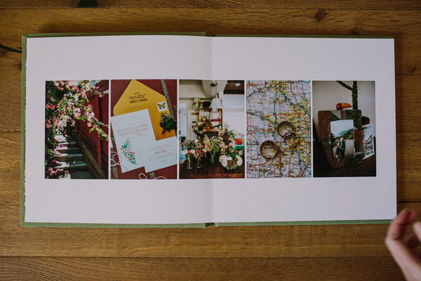 12x12 asahi sage green wedding album with blind debossing | visionart