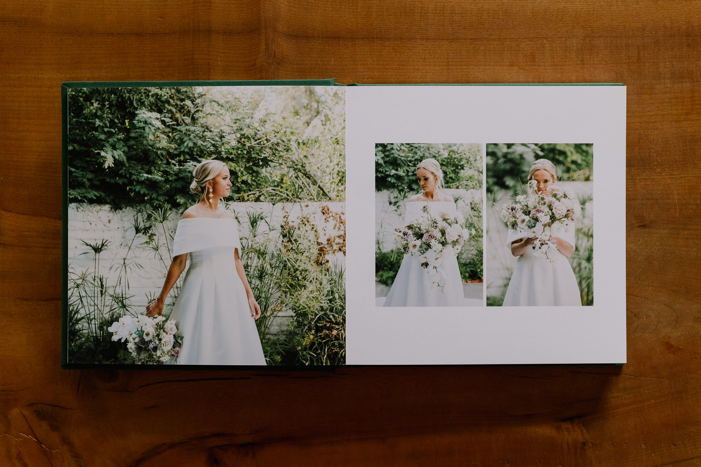 10x10 Evergeen with gold imprint and spine imprint | visionart