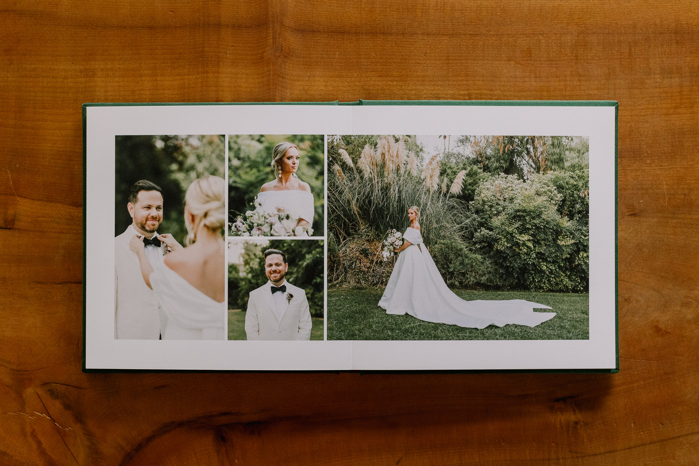 10x10 Evergeen with gold imprint and spine imprint | visionart