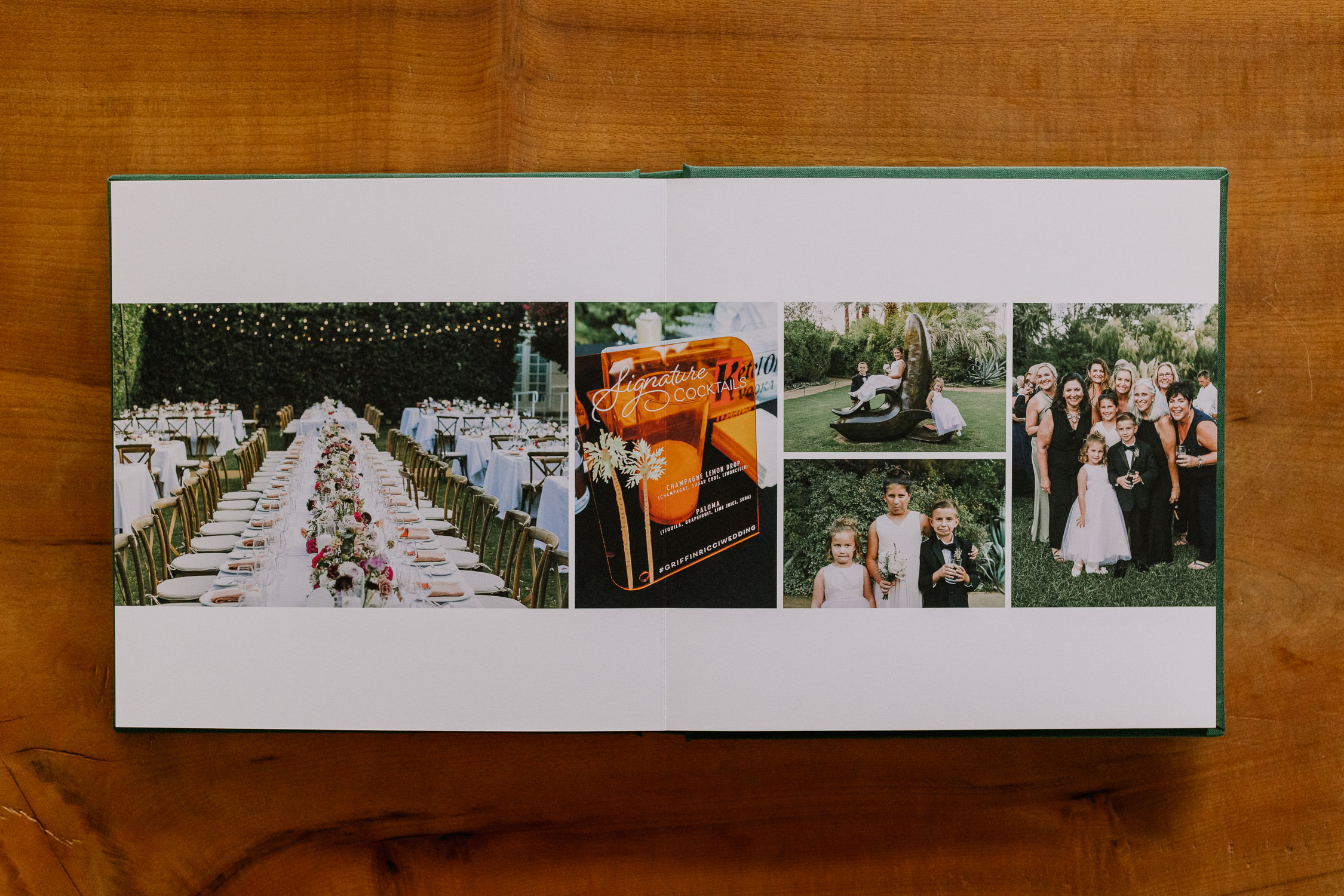 10x10 Evergeen with gold imprint and spine imprint | visionart