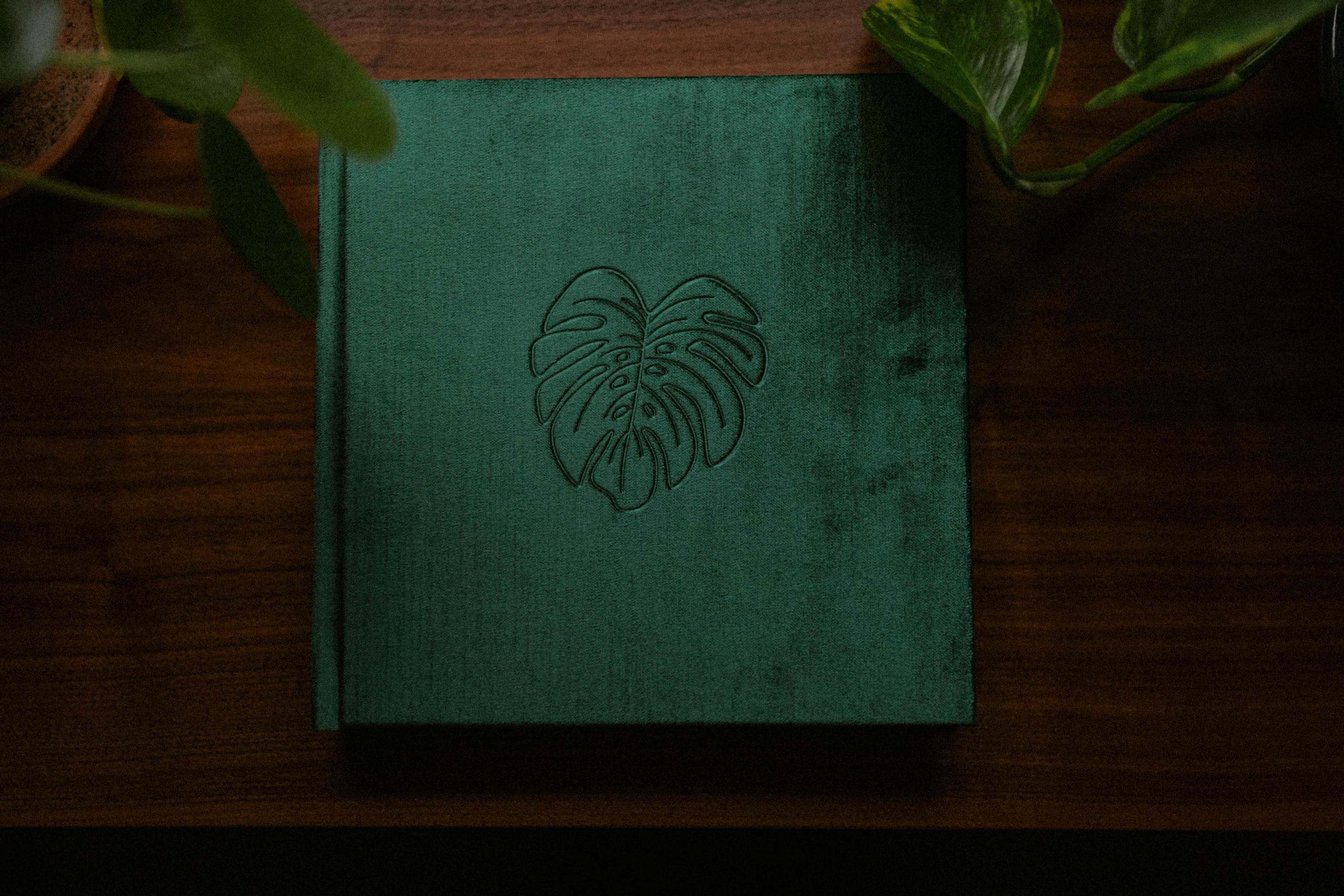 10x10 Emerald Green Velvet Album with Blind Debossing | visionart