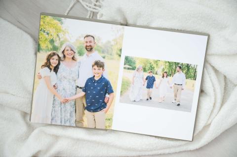 8x10 EcoLeather Wool Thick Page Family Album | visionart