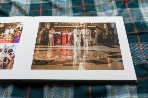 16x12 - Watermelon Coated Book Cloth - Rose Gold Deboss | visionart