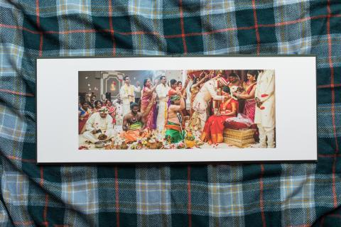 16x12 - Watermelon Coated Book Cloth - Rose Gold Deboss | visionart