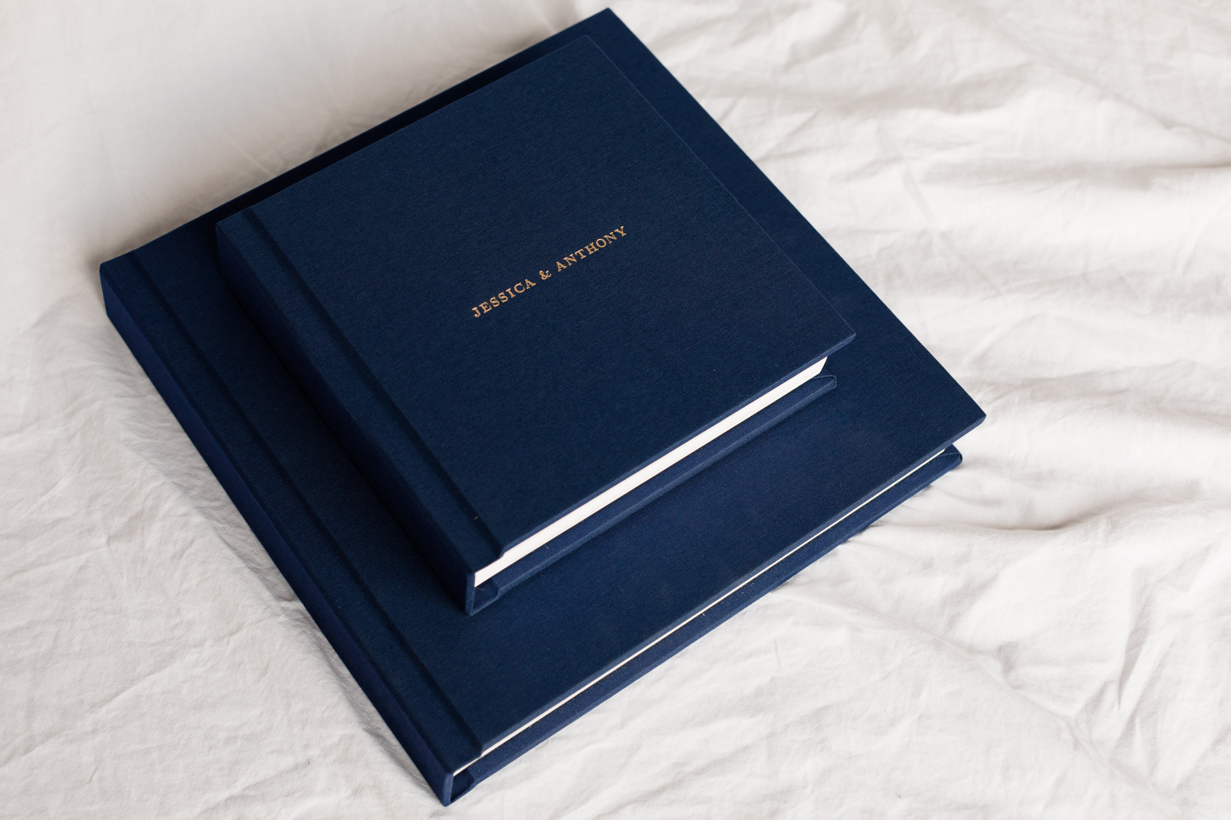 8x8 Parent Album in Blueberry Streusel + Gold Foil | visionart